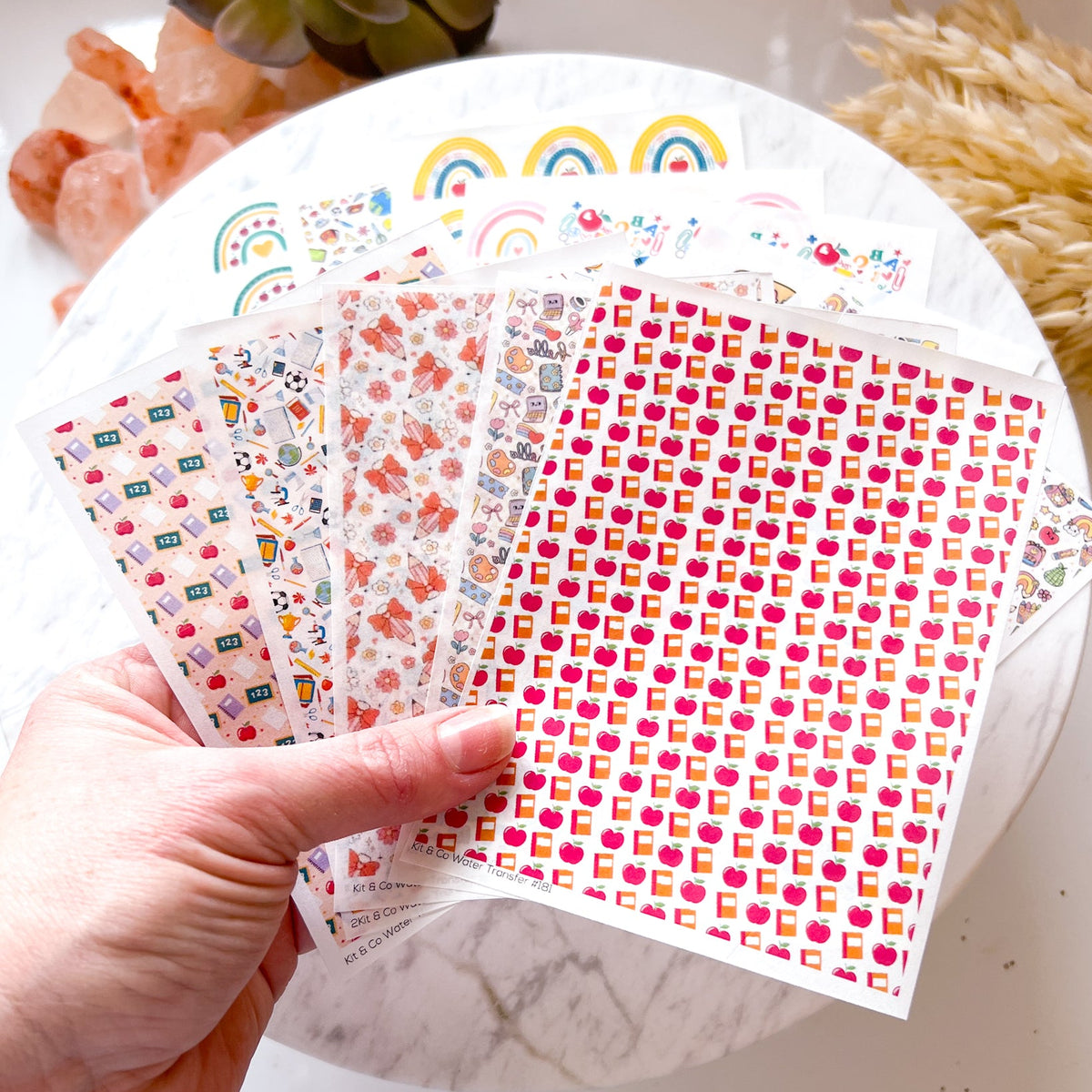 Teacher Themed Water Transfers – Kit & Co.