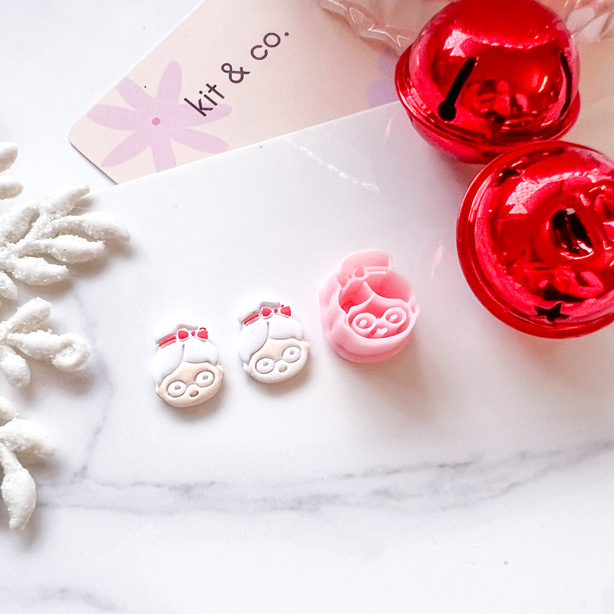 Mrs Claus Stud - Clay Cutter – Kit & Co.